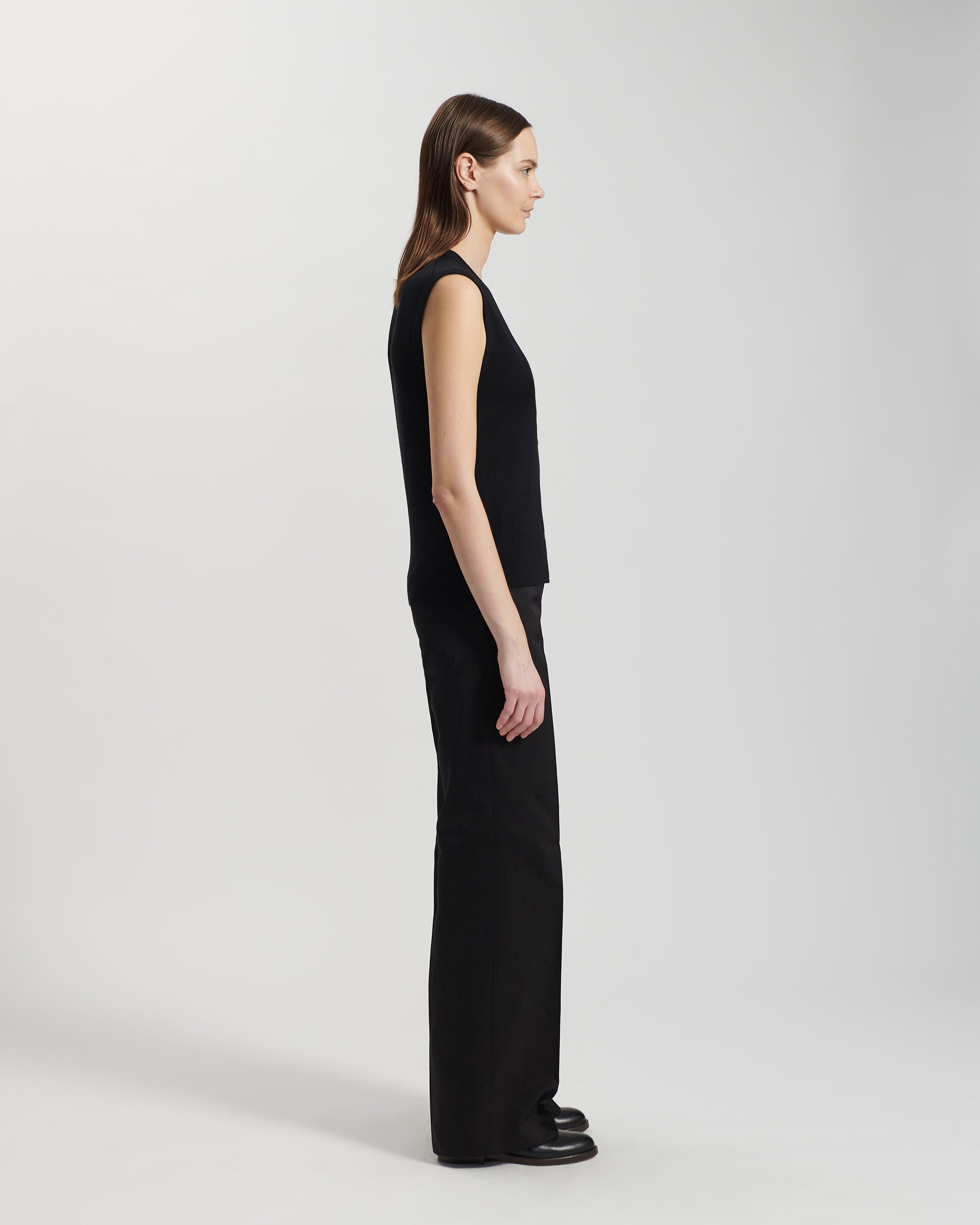 Alice Vest in Merino Wool, Black – Veronica De Piante